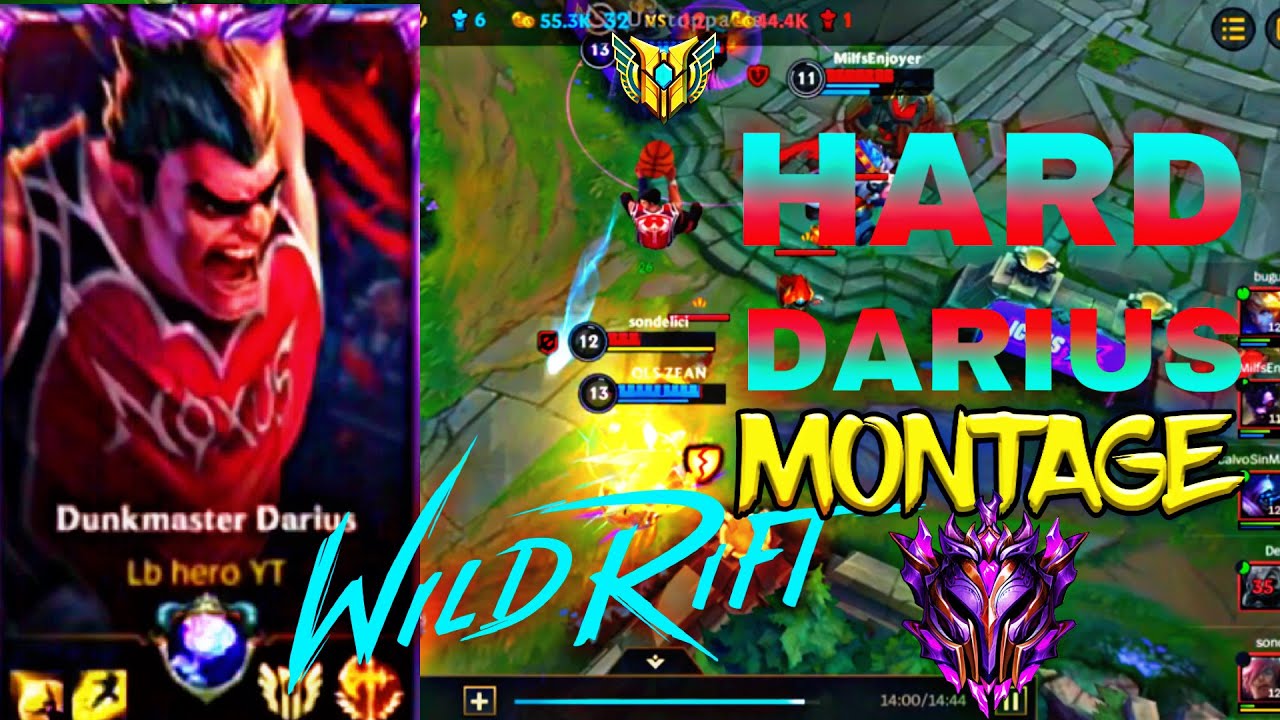 DANKMASTER DARIUS MONTAGE IN MASTER RANK (WILD RIFT)- 2022 - YouTube