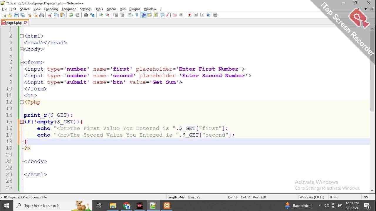 PHP Program 1-3 | Simple Sum | Calculation | Interest | BASIC PHP | ISHIM CODE - YouTube