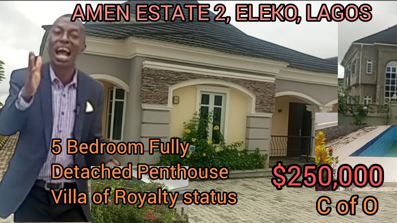 A 5 BEDROOM FULLY DETACHED PENTHOUSE VILLA DESIGNED FOR ROYALTY UP FOR ...