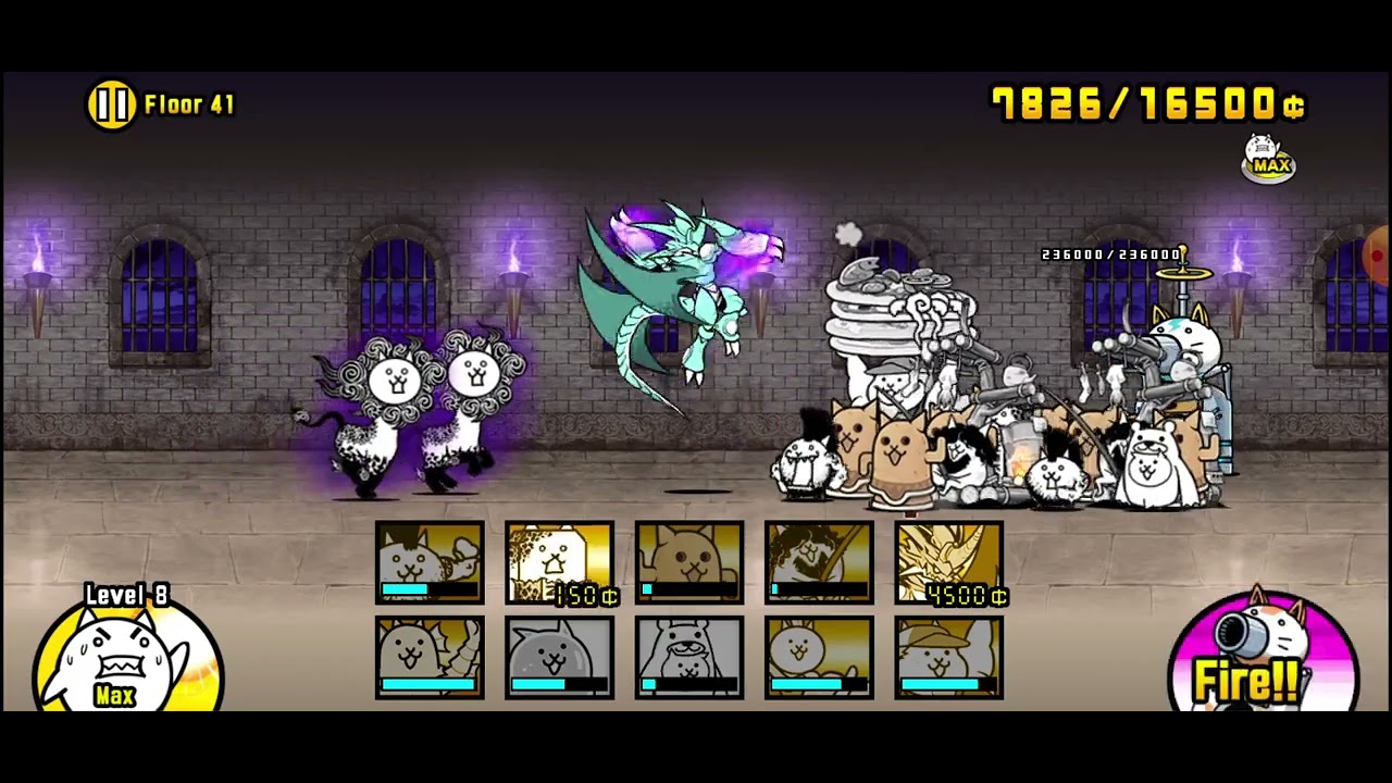 Battle Cats : Heavenly Tower : Floor 41 (Raging Bahamut, Corrupted ...