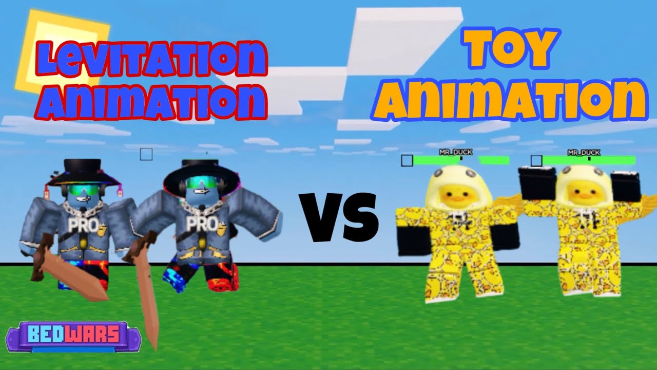 Levitation Animation Vs Toy Animation In Roblox Bedwars… - YouTube