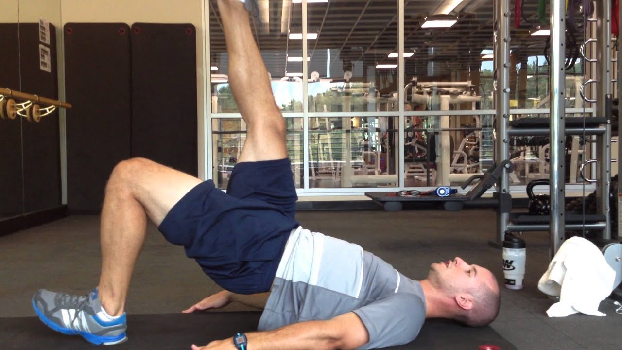 Single-Leg Hip Lift - YouTube