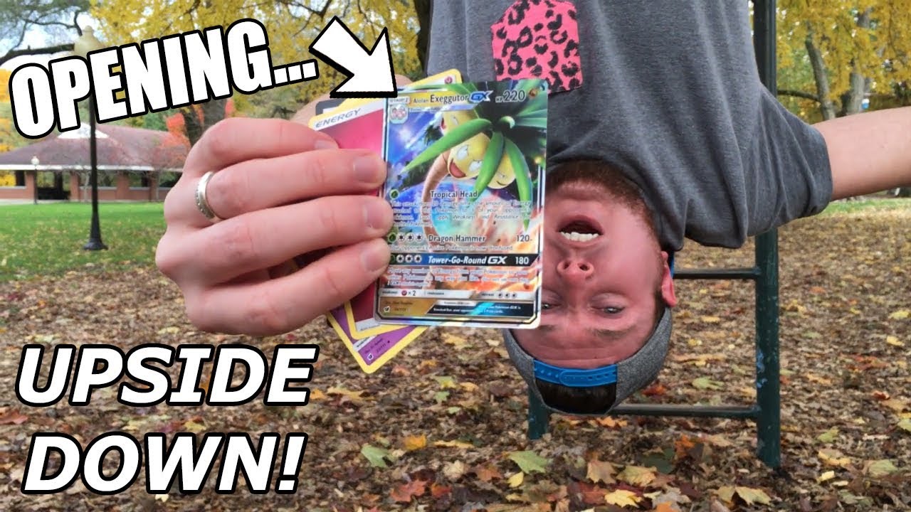 POKEMON CARD OPENING IN STRANGER THINGS UPSIDE DOWN! - YouTube