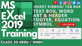 MS Excel 2019 Tutorial | Insert Links & Hyperlink Manage on Excel Class No 19 اردو / नहीं - YouTube