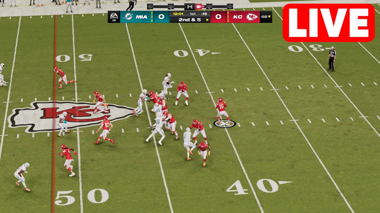 NFL LIVE🔴 Miami Dolphins vs Kansas City Chiefs | Wild Card NFL Full ...