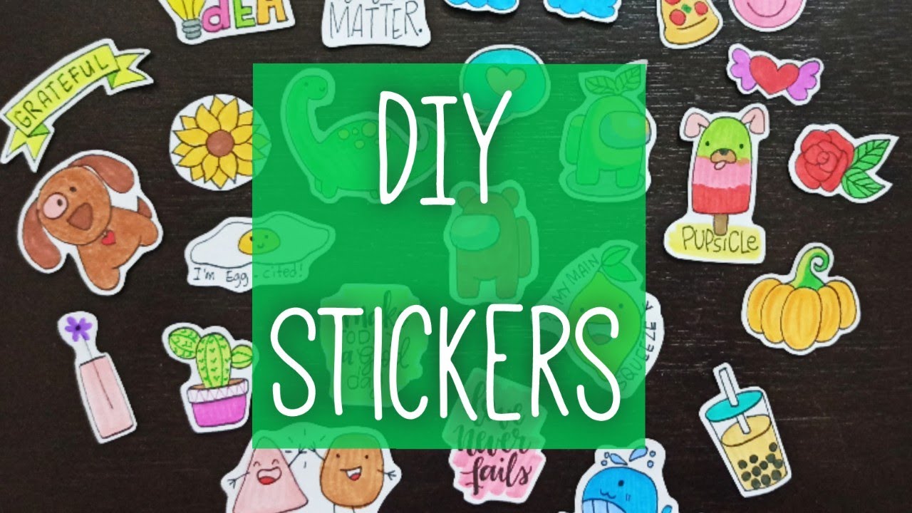 DIY | DIY Stickers | No printer needed! - YouTube