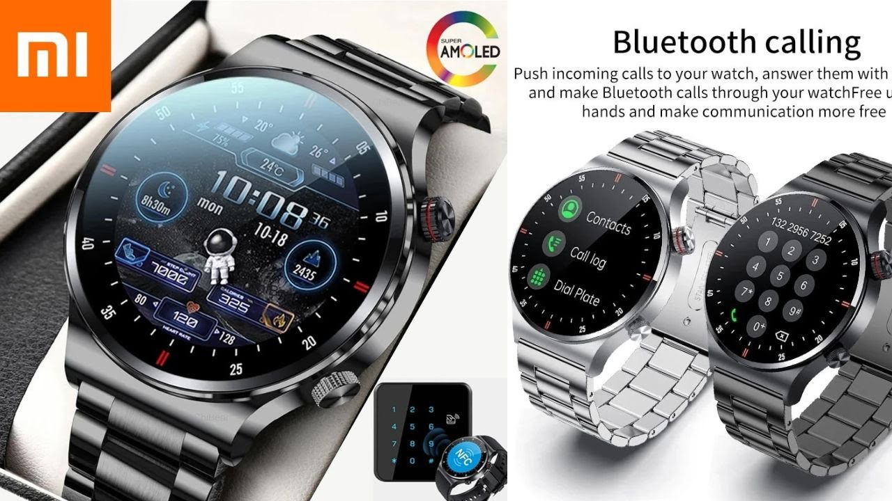 Xiaomi NFC Bluetooth Call Smart Watch Men Full Screen - YouTube