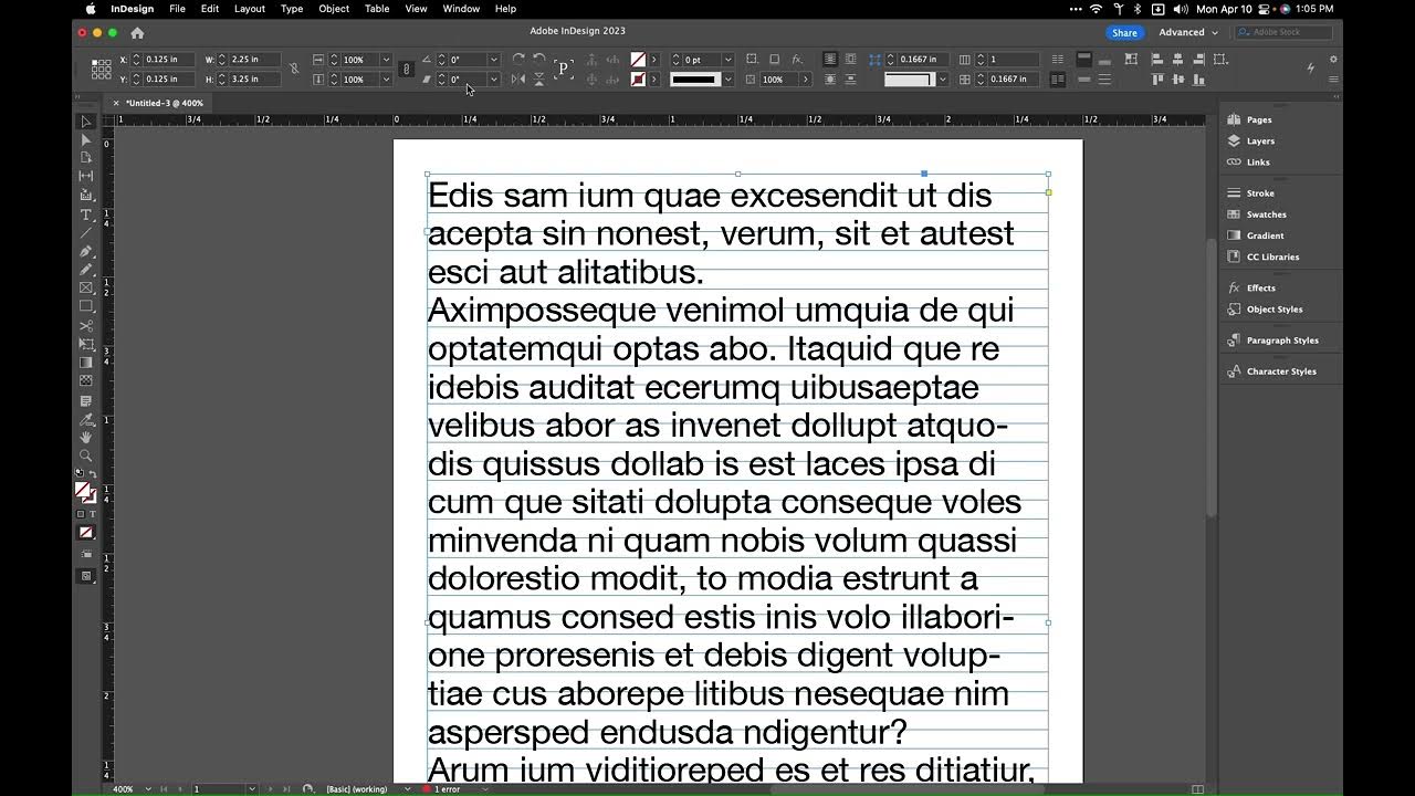 Creating a Baseline grid in InDesign - YouTube