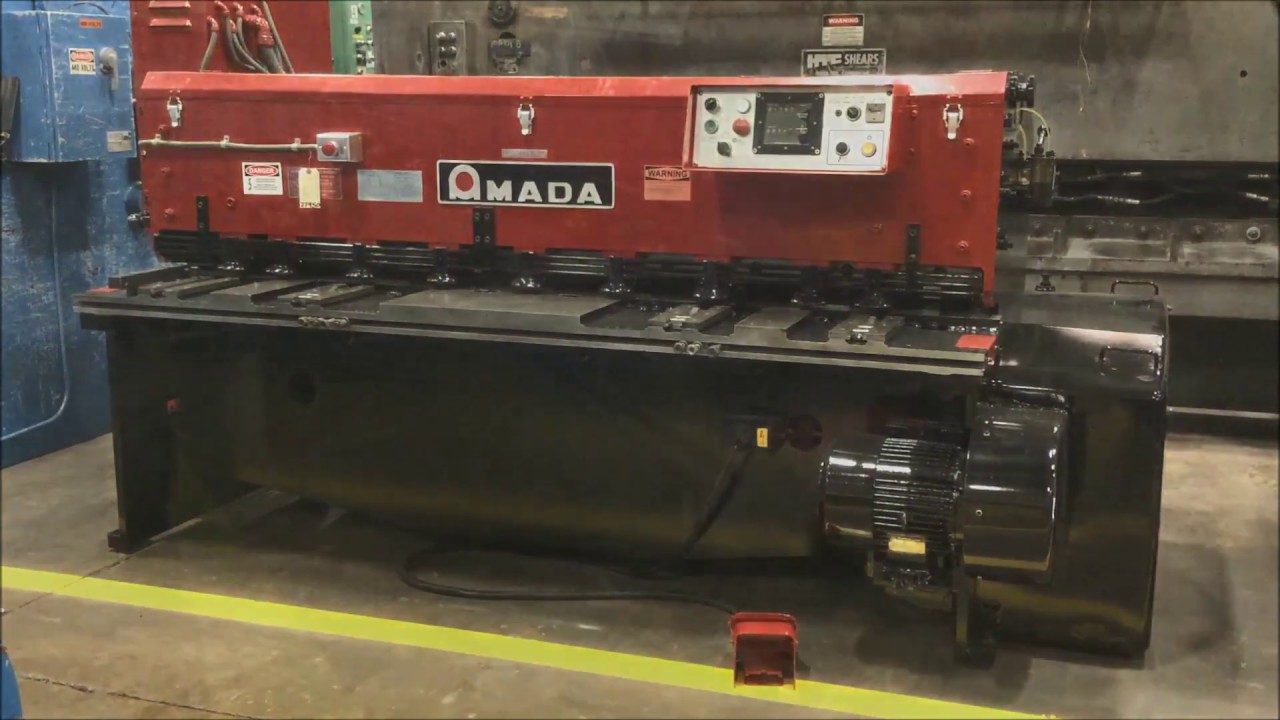 Used 6' x 3/16" Amada Shear, #27950 - YouTube