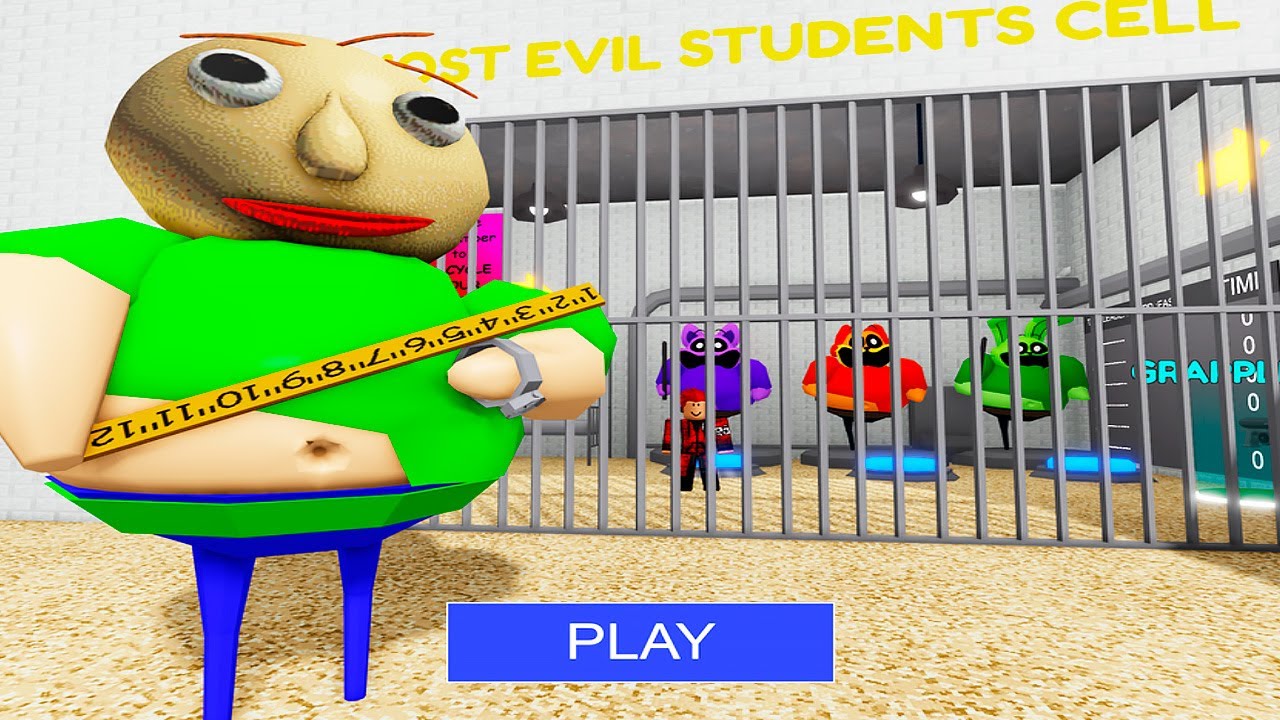 BALDI BARRY'S PRISON RUN OBBY ROBLOX - YouTube