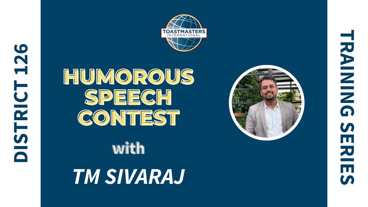 Education Session on Humorous Speech Contest || District 126 ...