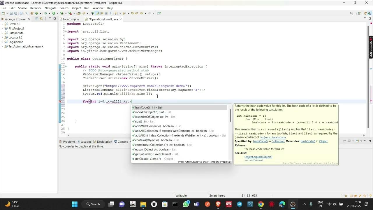 Printing All LINKS over A Webpage | Selenium WebDriver | Lecture 37 ...