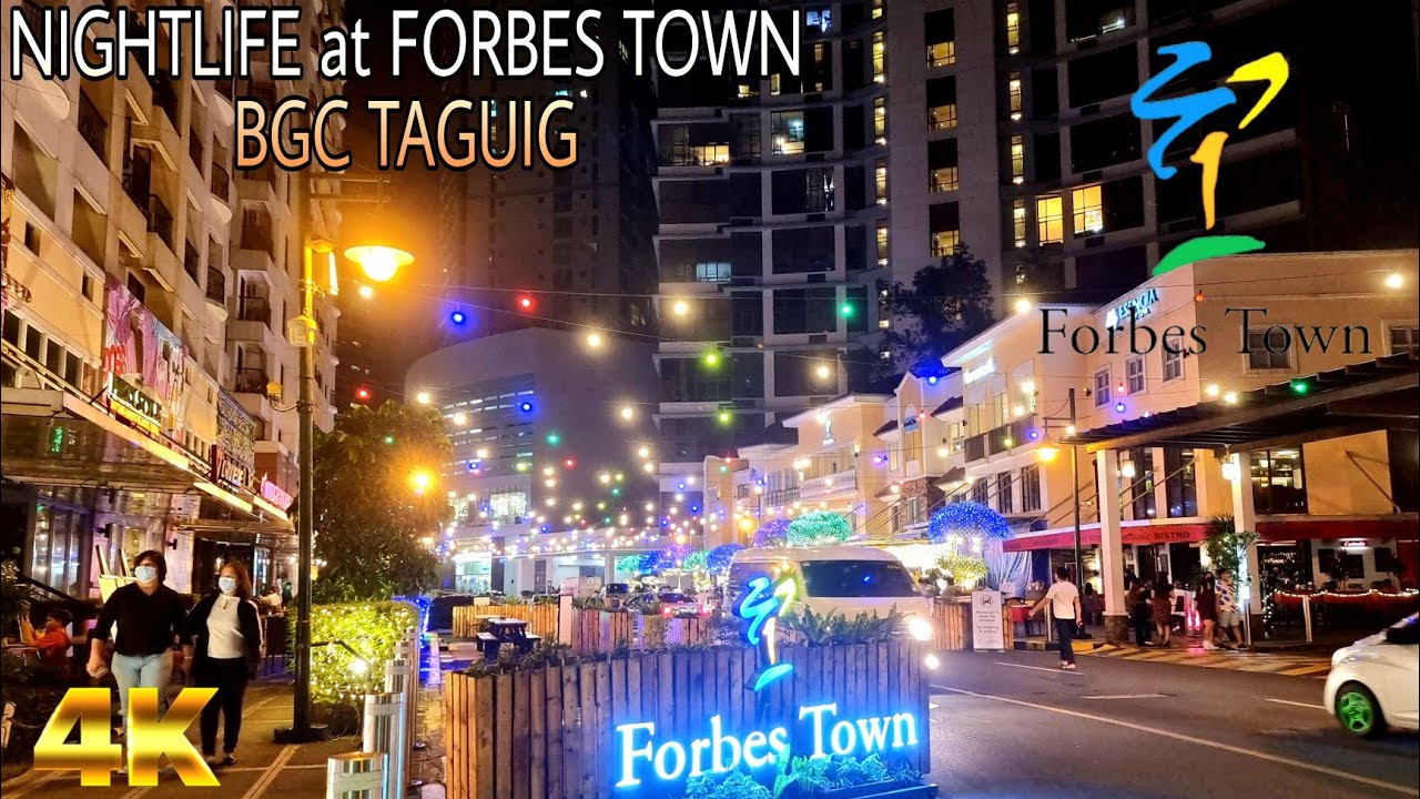 FORBES TOWN BGC TAGUIG NIGHTLIFE BURGOS CIRCLE TOUR - YouTube
