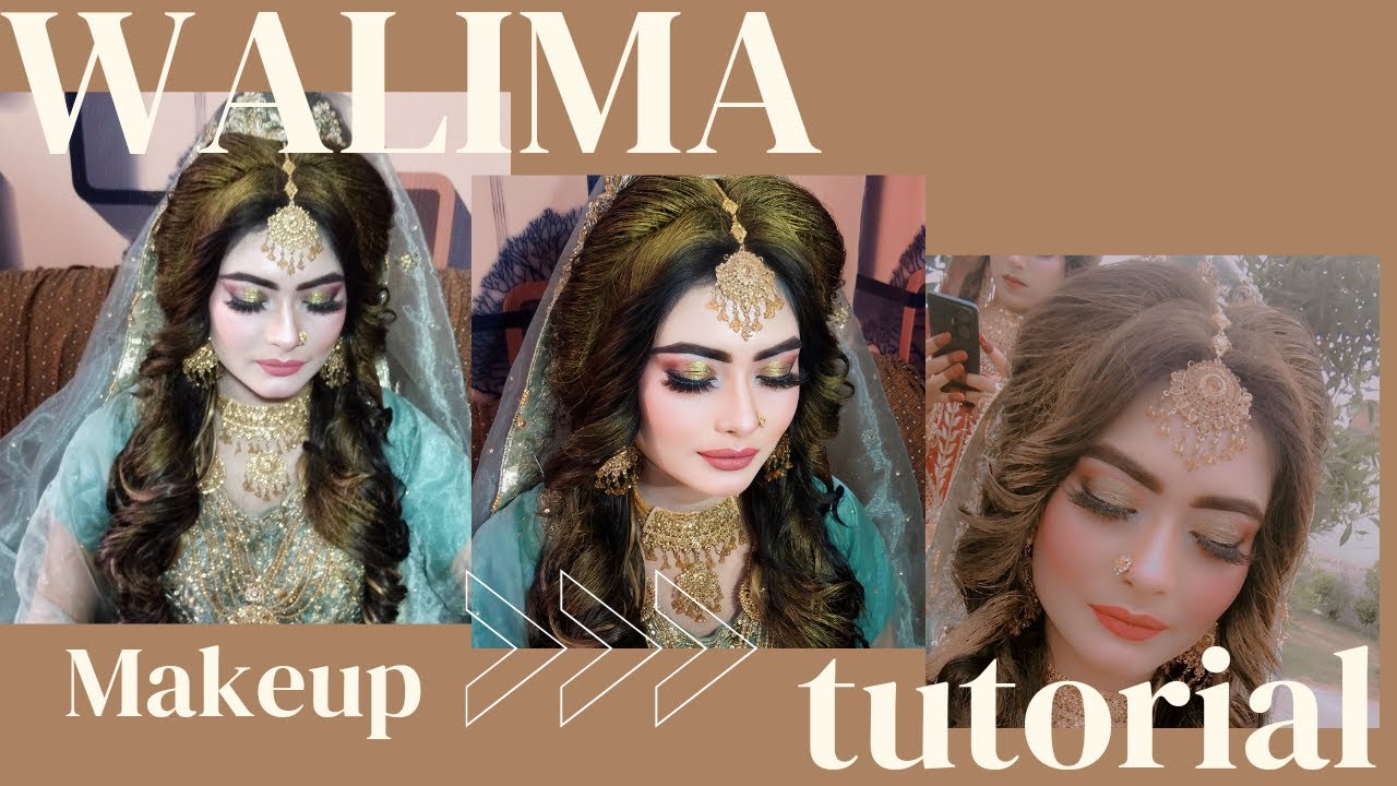 walima bridal makeup and hairstyle💄 💋👀 | Pakistani walima bridal makeup ...