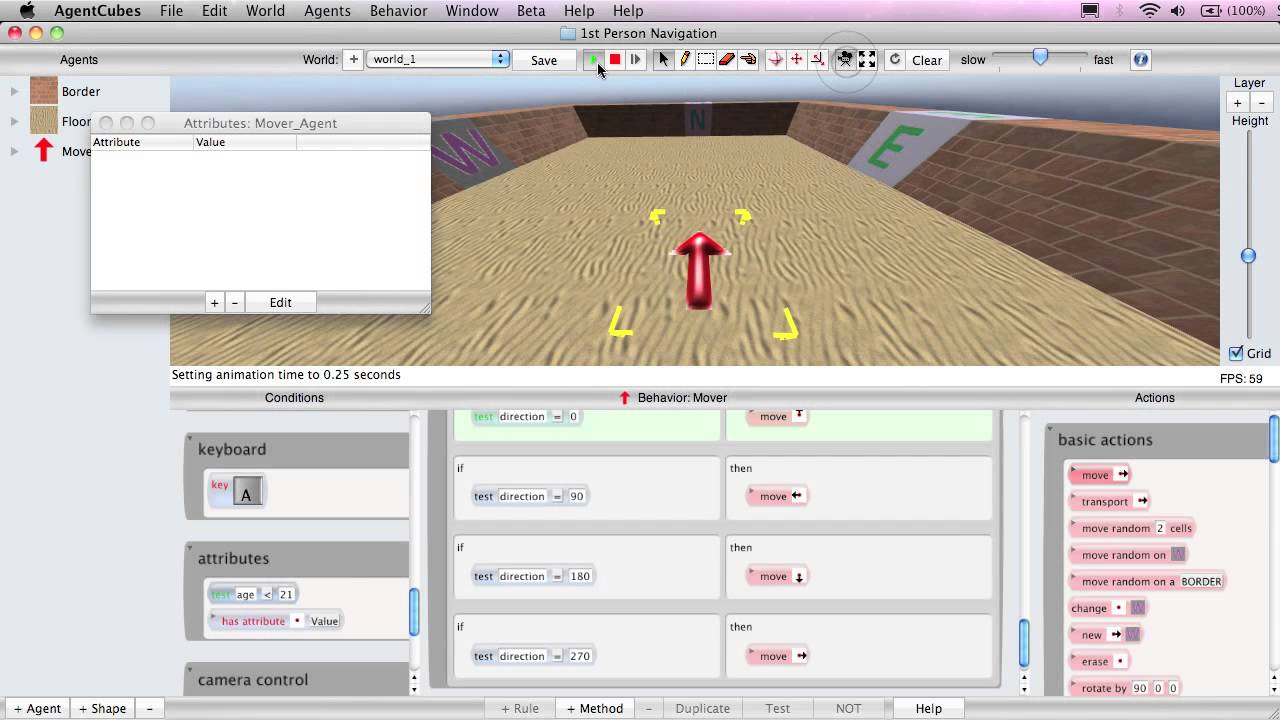 AgentCubes: 1st person navigation -- part 4 - YouTube