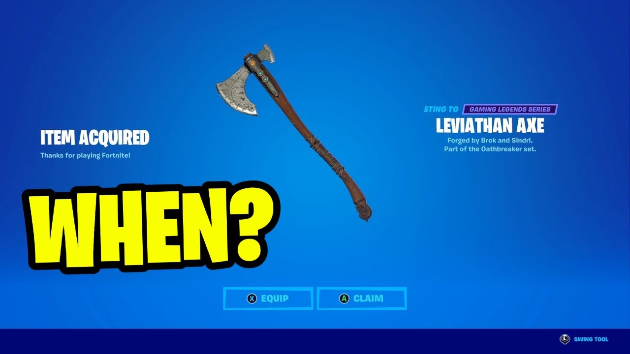 LEVIATHAN AXE PICKAXE RETURN RELEASE DATE FORTNITE ITEM SHOP! - YouTube