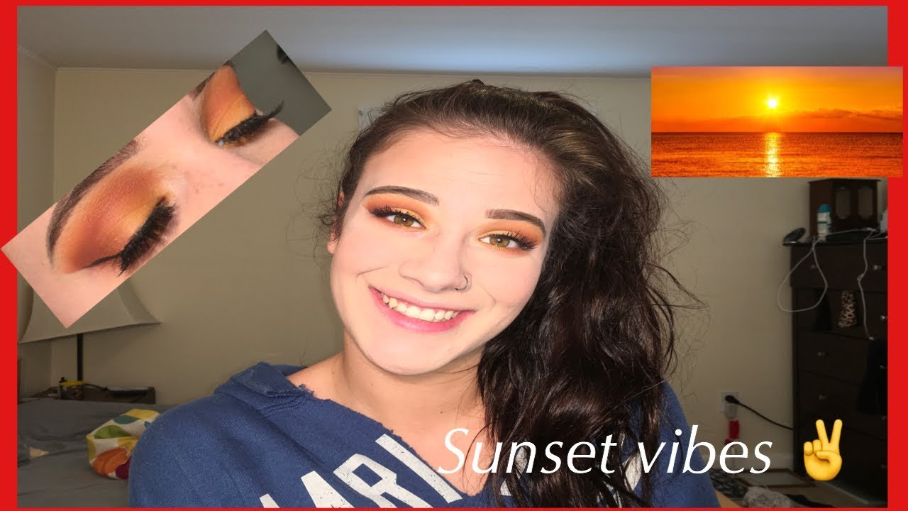 SUNSET MAKEUP TUTORIAL | Ashley gaudio - YouTube