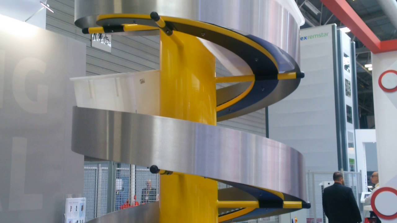 Spiral Conveyor System - YouTube