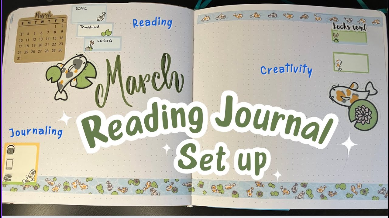 March Reading Journal Set Up - YouTube