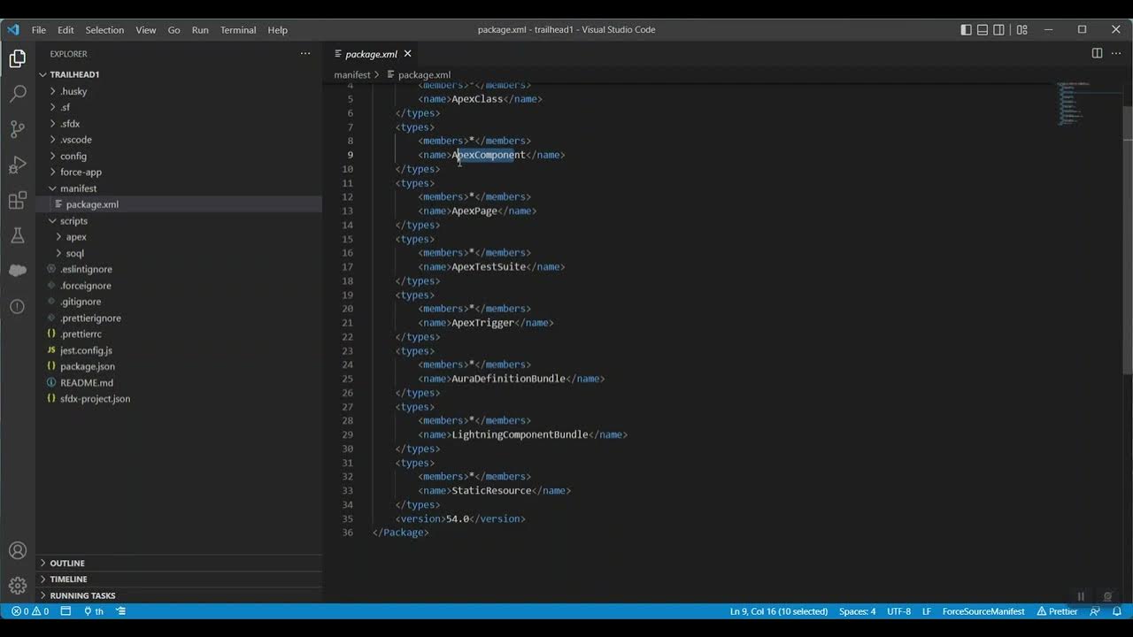 Retrieve components from package xml in visual studio - YouTube