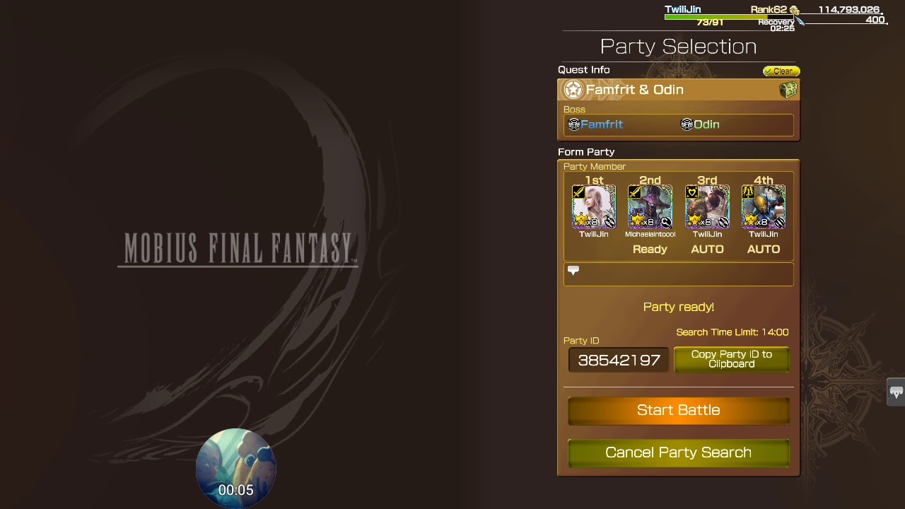 Mobius Final Fantasy Ring of Braves: 4☆ Famfrit & Odin (Ragnarok ...