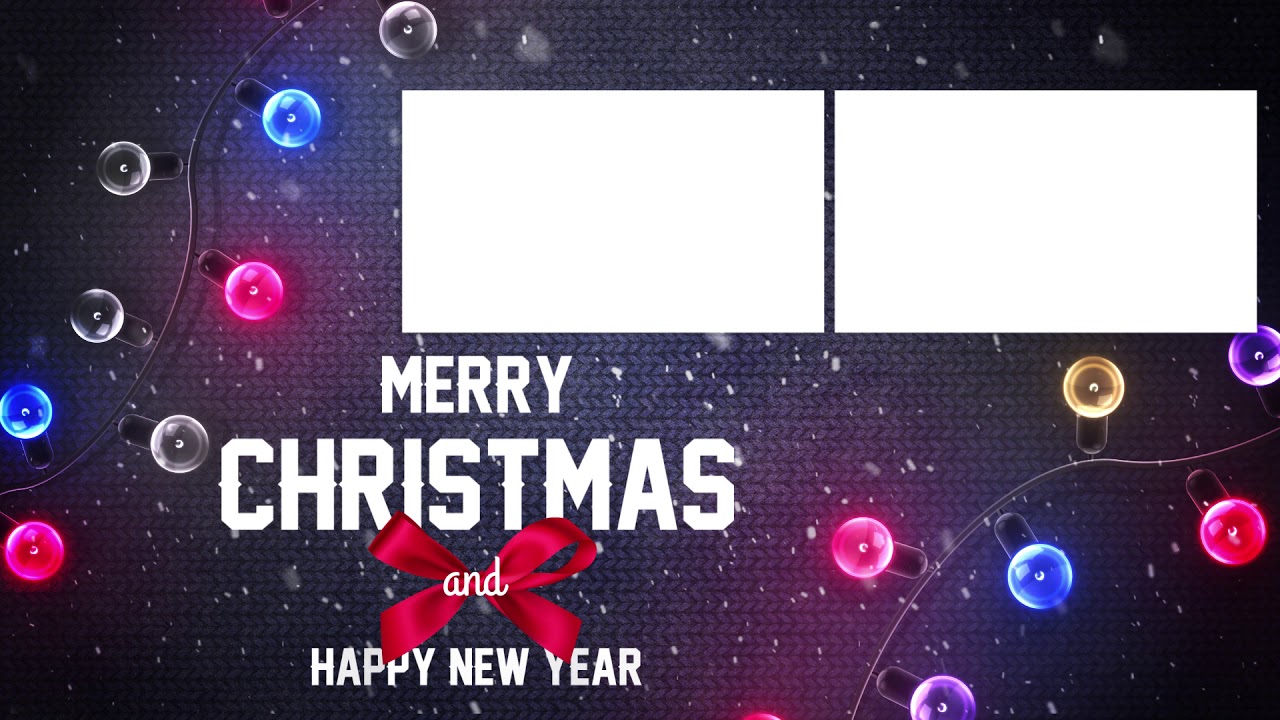 Christmas End Screen with Lights [FREE USE] - YouTube