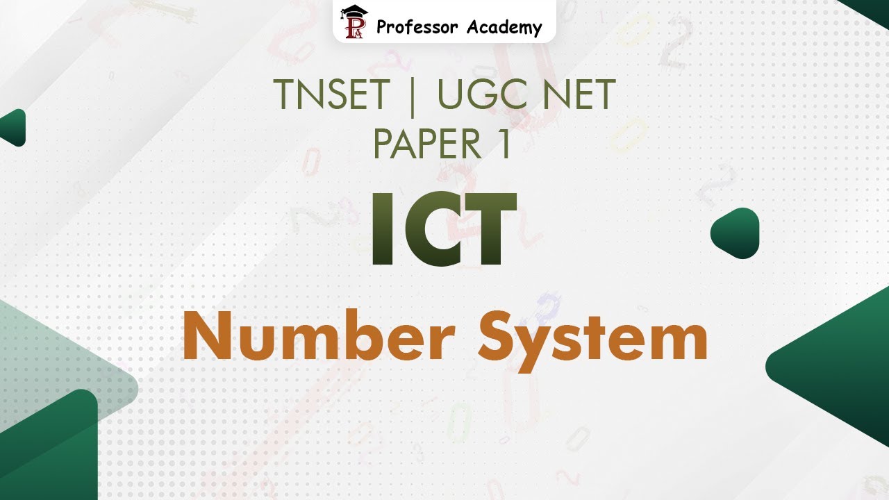 TNSET Paper 1 - ICT - Number System PYQ discussion | Professor Academy ...