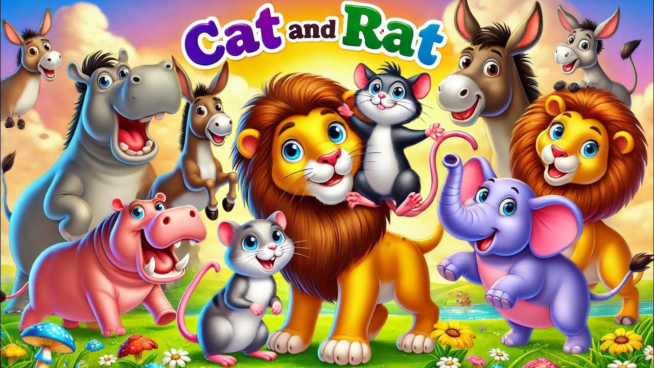 Cat and Rat song for kids 😄💐 #cartoon #kidssong #nurseryrhymes (@GO_GO ...