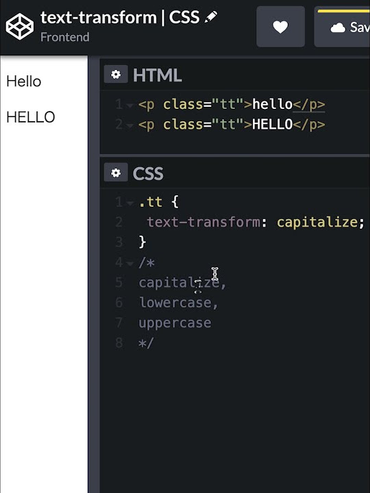30 Text Transform Css Frontend Take It Easy Shorts Youtube