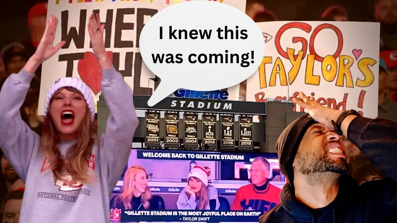 Taylor Swift BOOED During Chiefs vs. Patriots IN NEW ENGLAND - YouTube