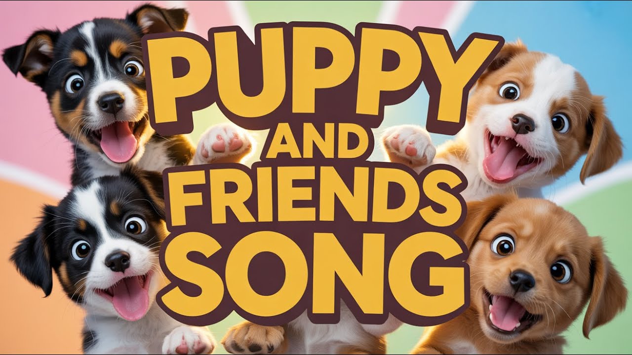 Puppy Woof Woof Cartoon Song – English Dog Nursery Rhyme with Cute ...