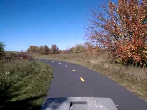 Bike Trail striping 2 - YouTube