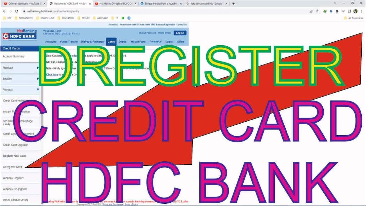 How To Deregister HDFC Credit Card Net Banking Login D Register YouTube how-to-deregister-hdfc-credit-card-net-banking-login-d-register-youtube