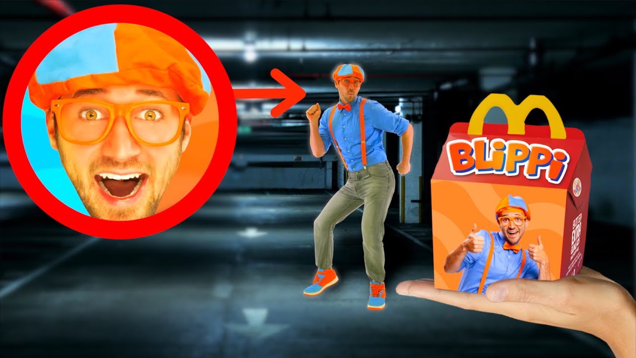 DO NOT ORDER BLIPPI HAPPY MEAL AT 3AM! *In Real Life* - YouTube