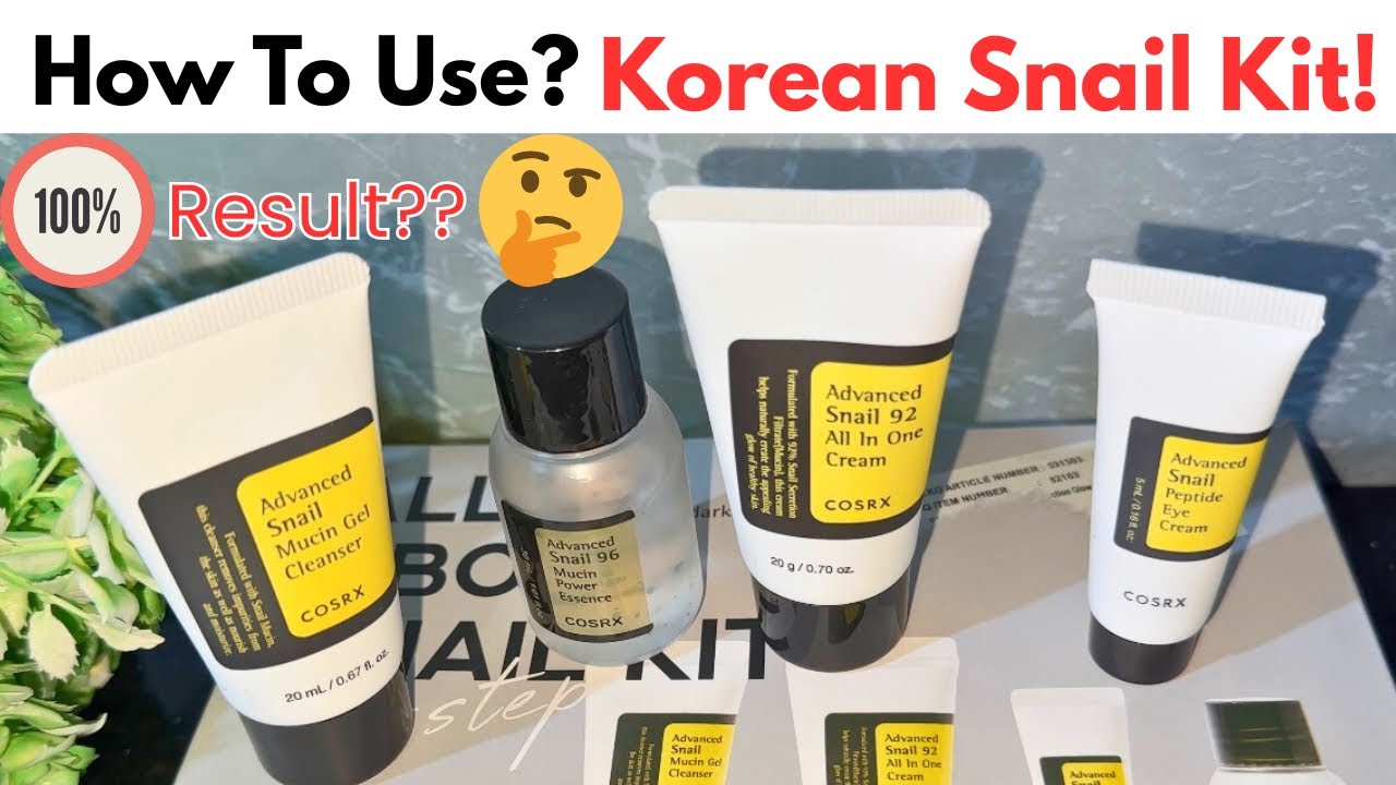 How to Use COSRX All About Snail Kit 4-Step - Review & Step-by-Step ...