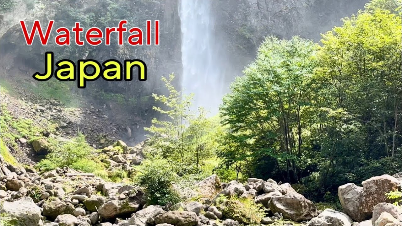Nagano 4K Walking Tour || Waterfall in Japan Amazing Scenery - YouTube