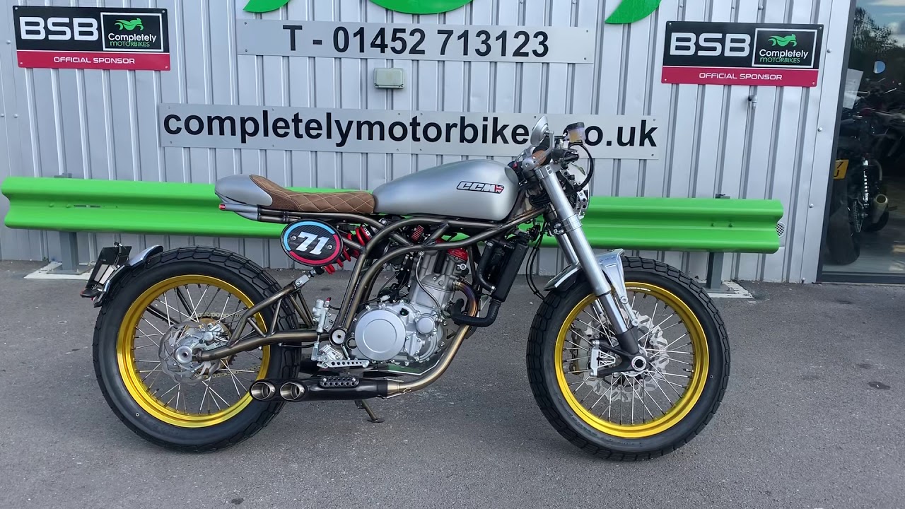 CCM Spitfire Cafe Racer 2019 69 Reg - Completely Motorbikes - YouTube