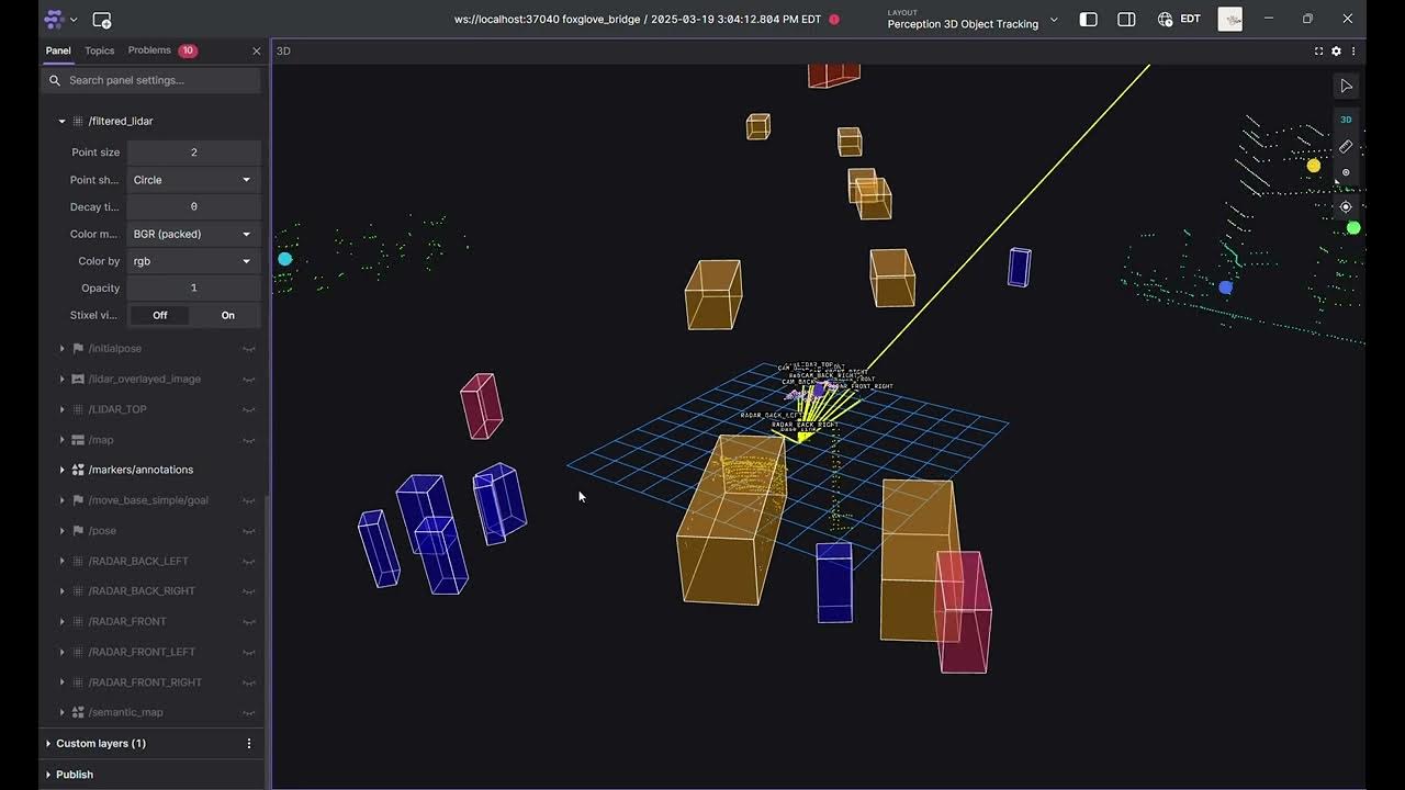 lidar clustering with centroids - YouTube