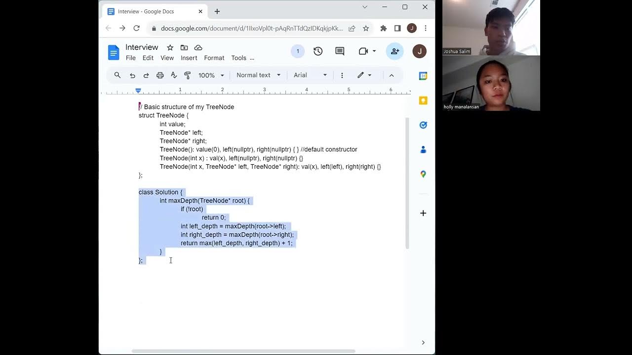 DSA Technical Mock Interview - YouTube