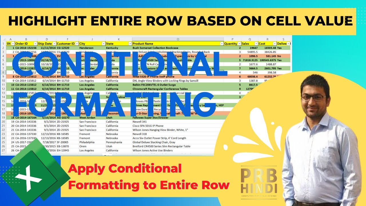 Highlight Complete Row Based On Cell Value Conditional Formatting In Highlight Complete Row Based On Cell Value Conditional Formatting In