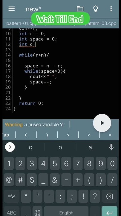 Printing Full Pyramid Star Pattern In Cplusplus Coding Status Shorts Cpp Python