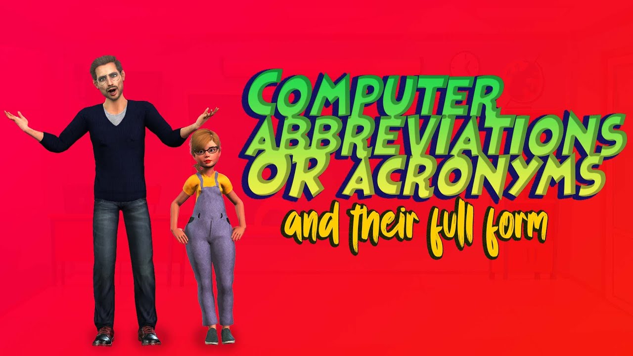Computer Abbreviations & Acronyms Made Easy for Kids - YouTube