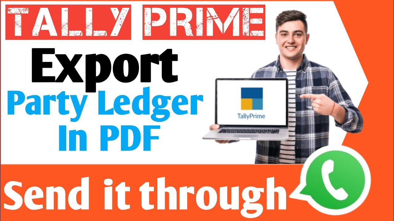 How to Export Party Ledger in PDF File & Send it through Whatsapp Step ...