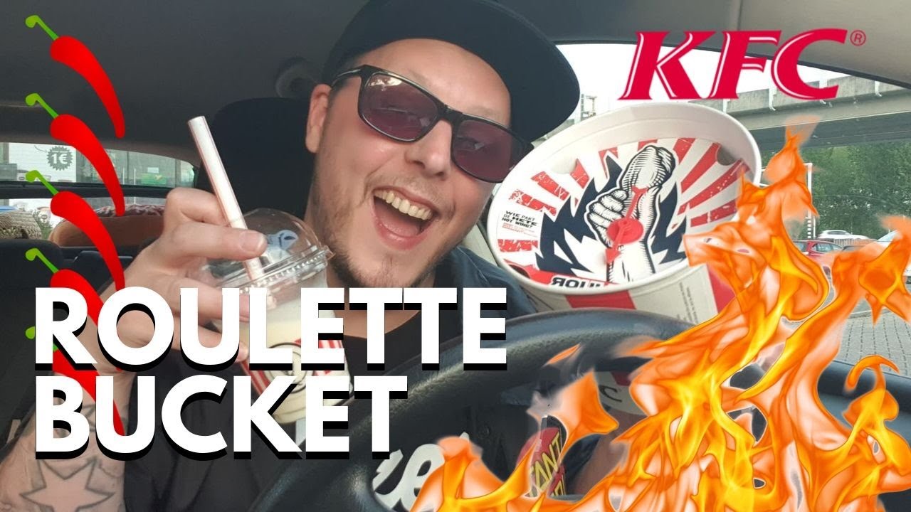 Ik Stond in VUUR en VLAM! 🔥 De nieuwe Bucket ROULETTE Challenge van KFC ...