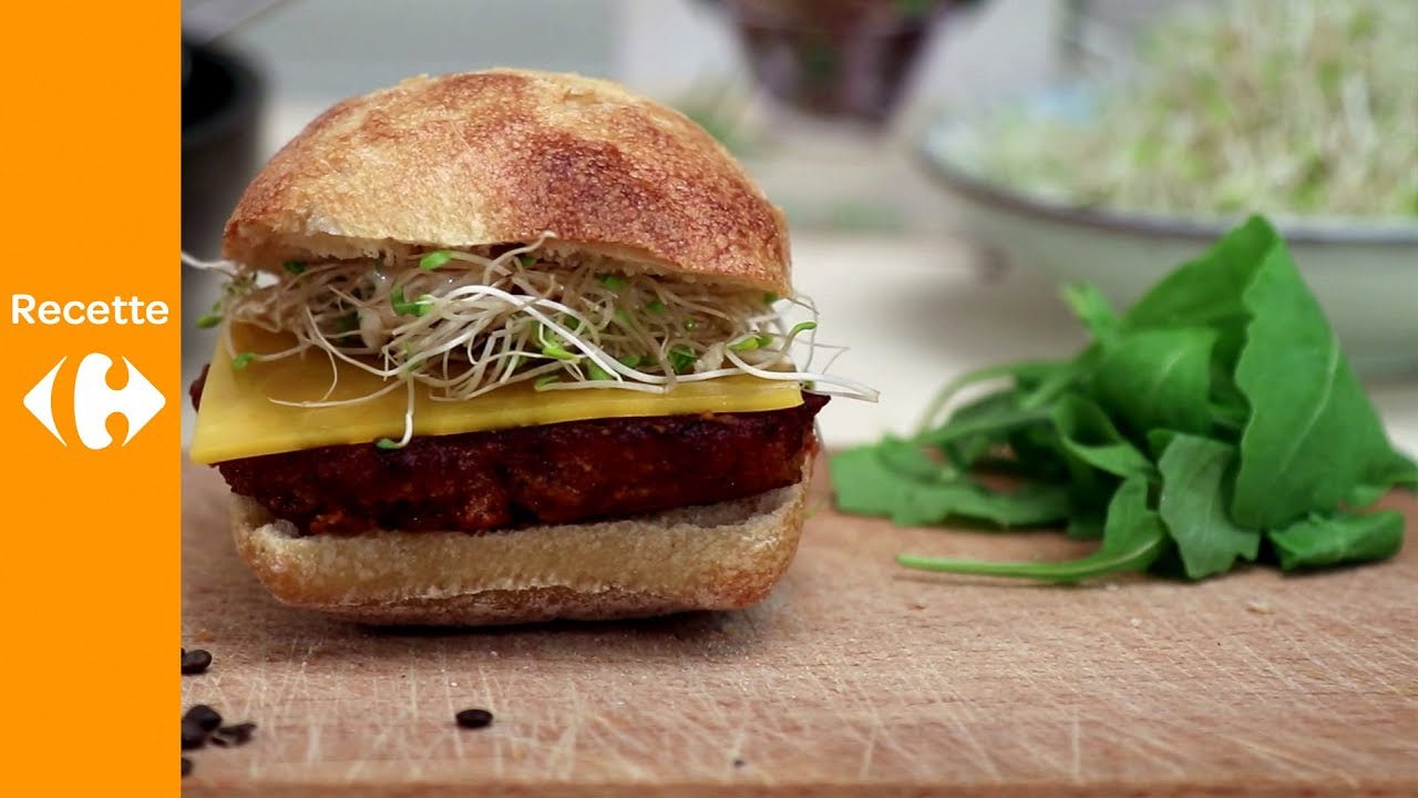 Burger de lentilles 100% veggie ! - YouTube