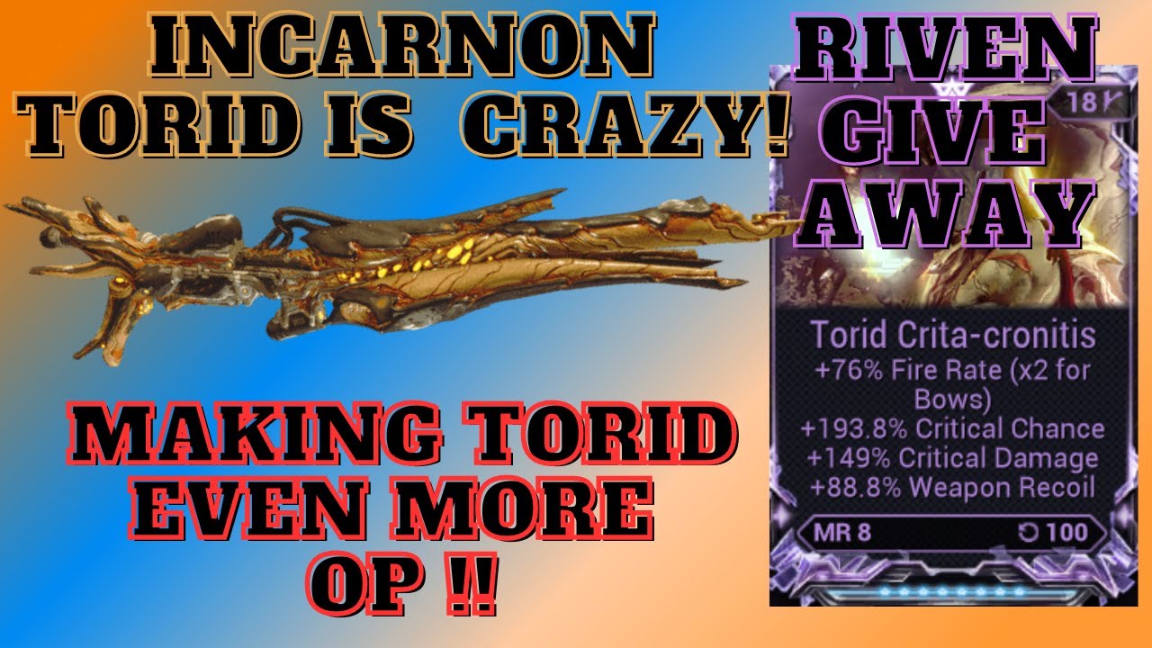 This Warframe Incarnon Torid Build with Riven Is BROKEN !!! - YouTube