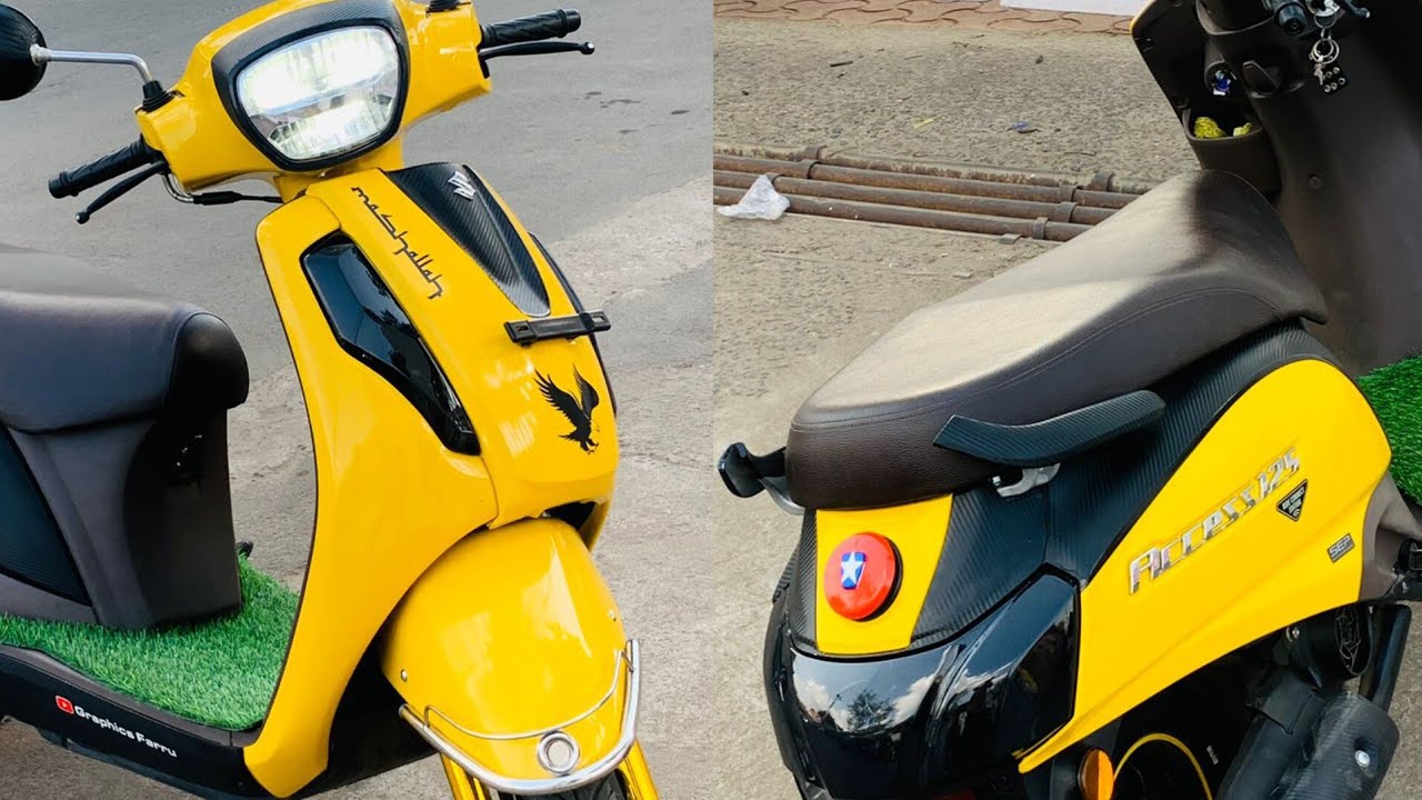 SUZUKI ACCESS-125 Modified Wrapping - YouTube