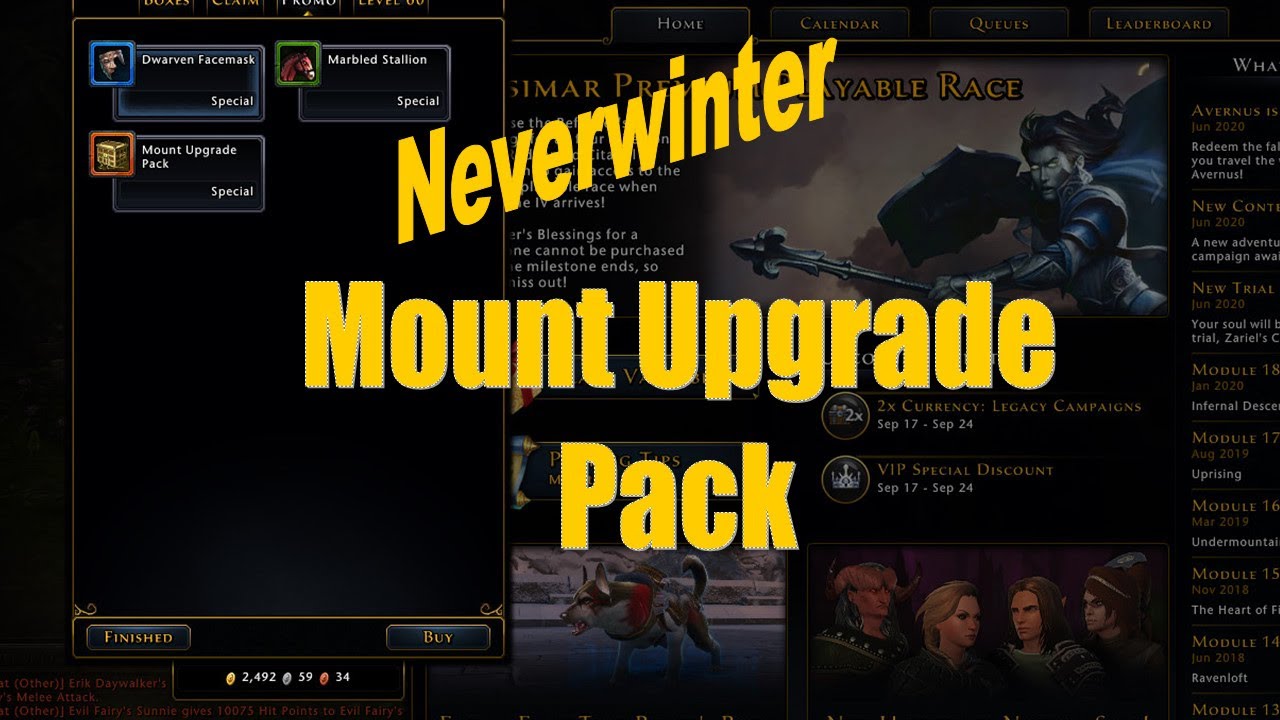 Neverwinter Mount Upgrade Pack - YouTube