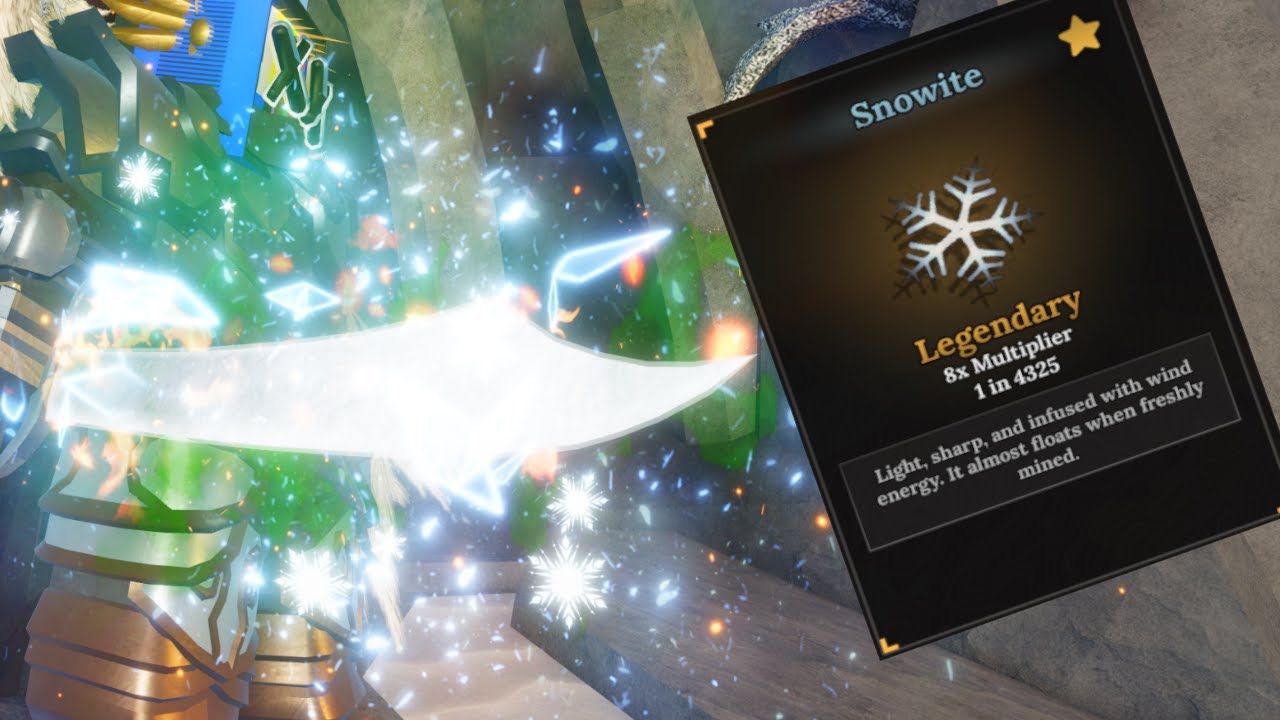 Forging Snowite Only Weapons In The Forge - YouTube