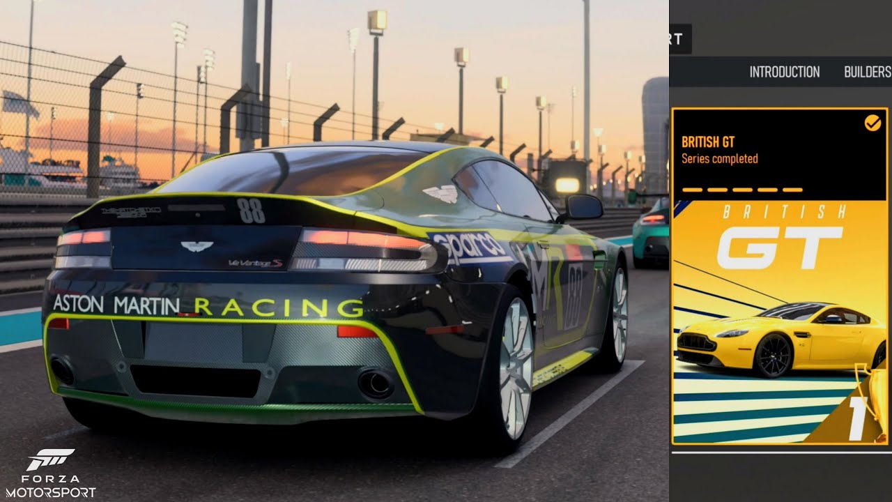 Forza Motorsport | British GT All Events - Prestige Tour Builder Cup ...